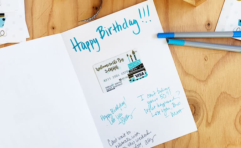 Milestone Birthday Gift Card With FREE Printable Greeting Card Milestone Birthday Gift Card With FREE Printable Greeting Card